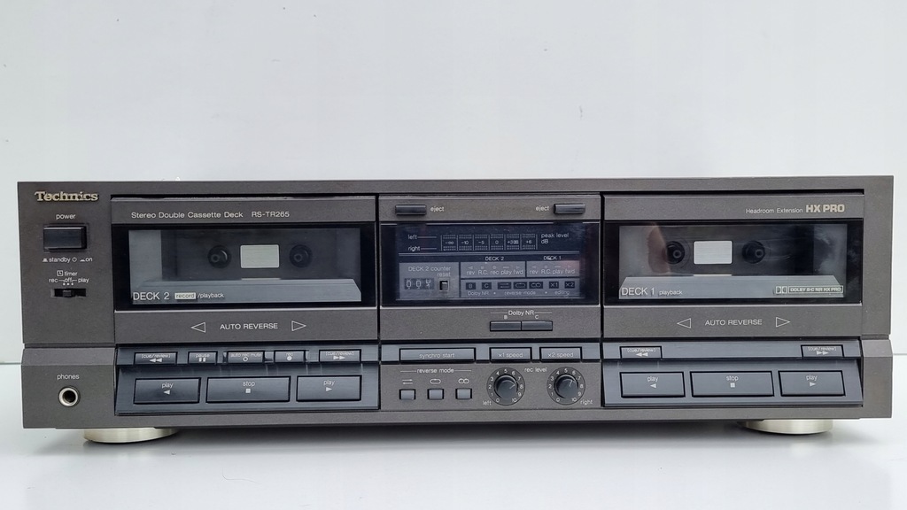 Magnetofon Technics dwukasetowy RS TR 265 deck - 12780341639 ...