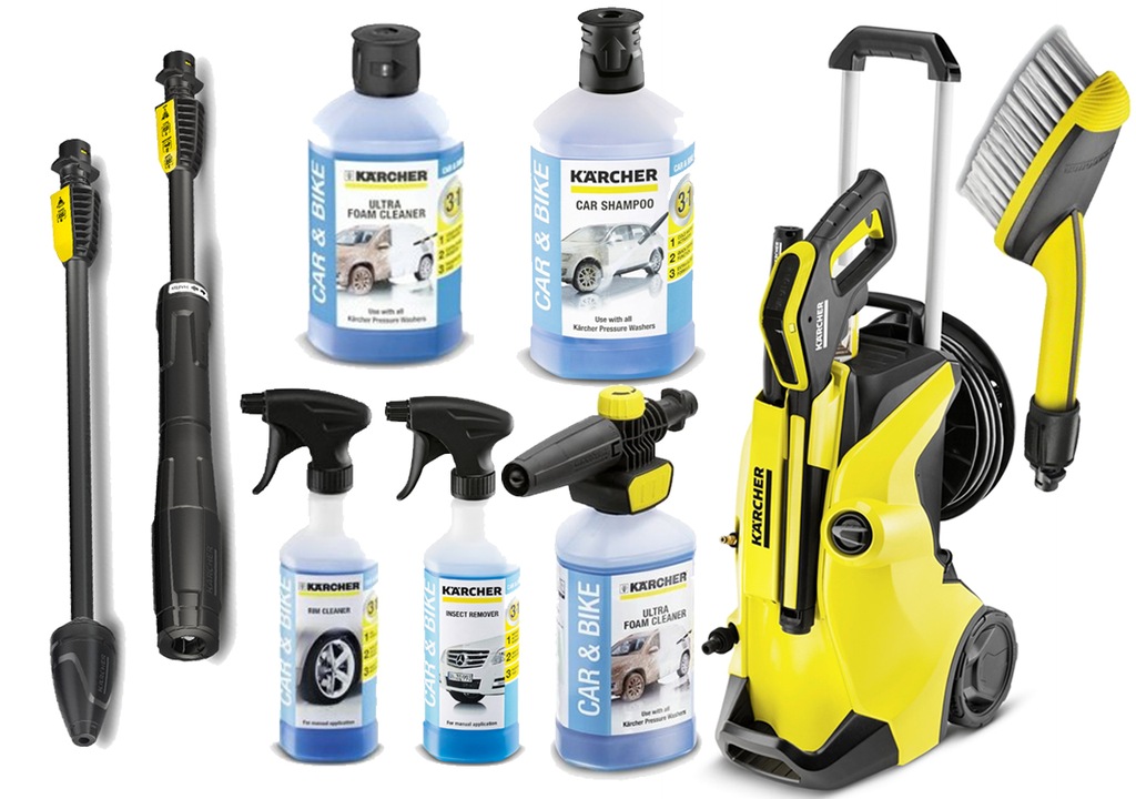 KARCHER MYJKA CIŚNIENIOWA K4 FULL CONTROL + PŁYNY - 7232497416 - oficjalne archiwum Allegro