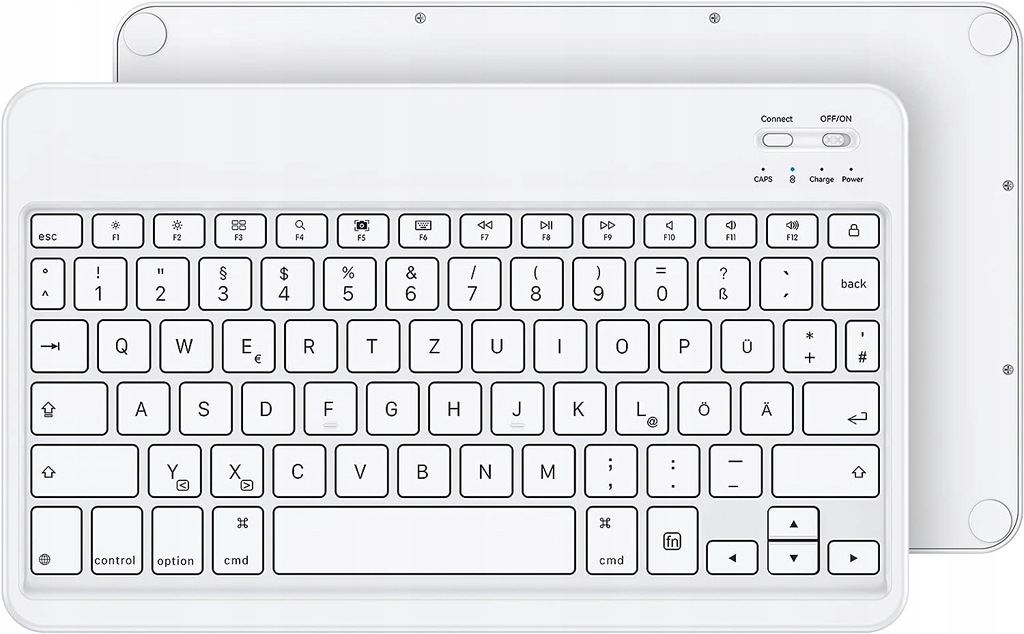 KLAWIATURA BEZPRZEWODOWA BLUETOOTH kompaktowa QWERTZ niemiecki układ ... KLAWIATURA BEZPRZEWODOWA BLUETOOTH kompaktowa QWERTZ niemiecki układ ...