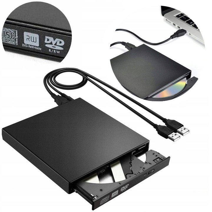 NAPĘD CD-R/DVD-ROM/RW NAGRYWARKA USB ZEWNĘTRZNY - 9922365080 ...