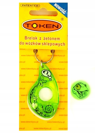Token – żeton do wózków sklepowych z brelokiem - 10447264651 ...