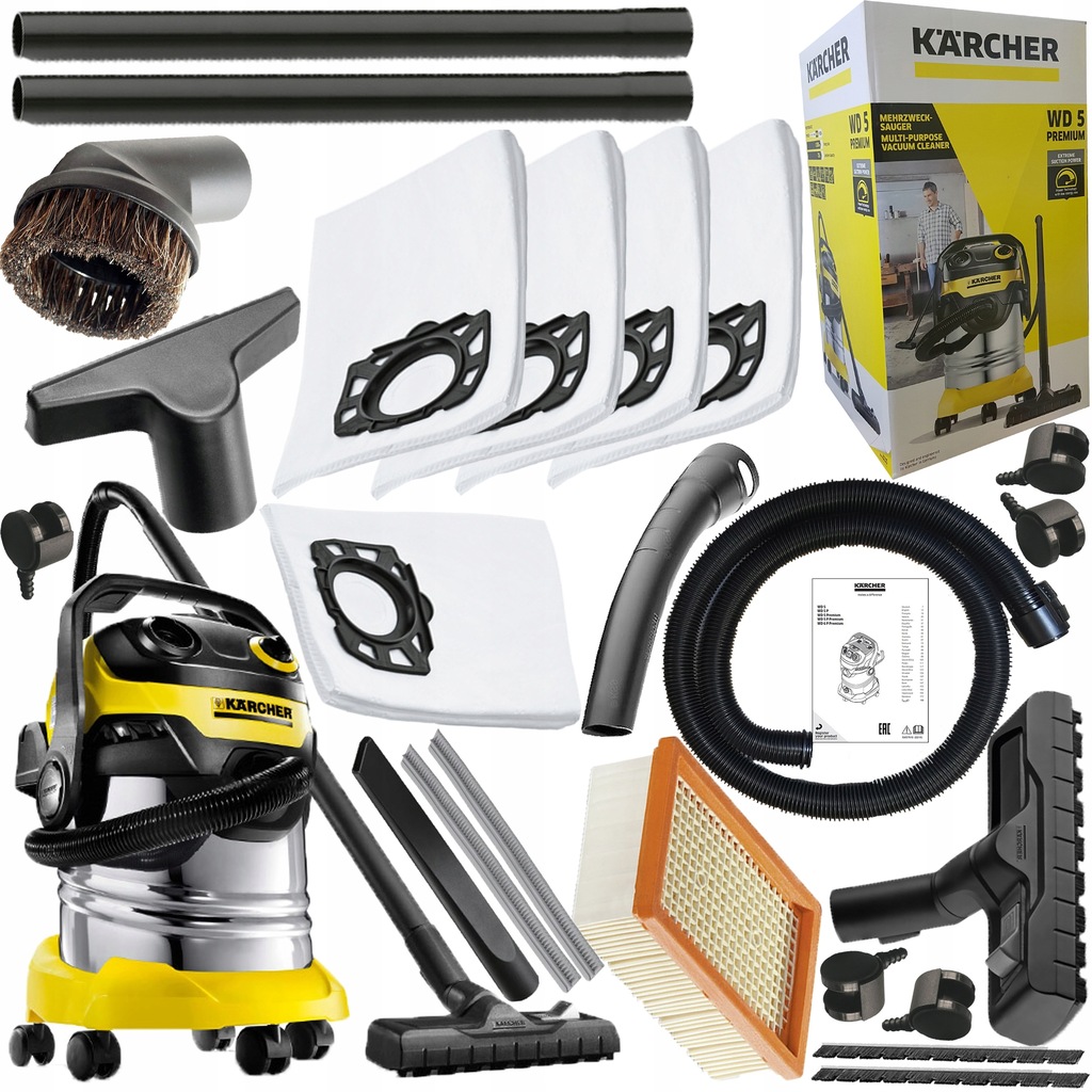 KARCHER WD 5 PREMIUM ODKURZACZ PRZEMYSŁOWY DOM - 8591730278 - oficjalne ...