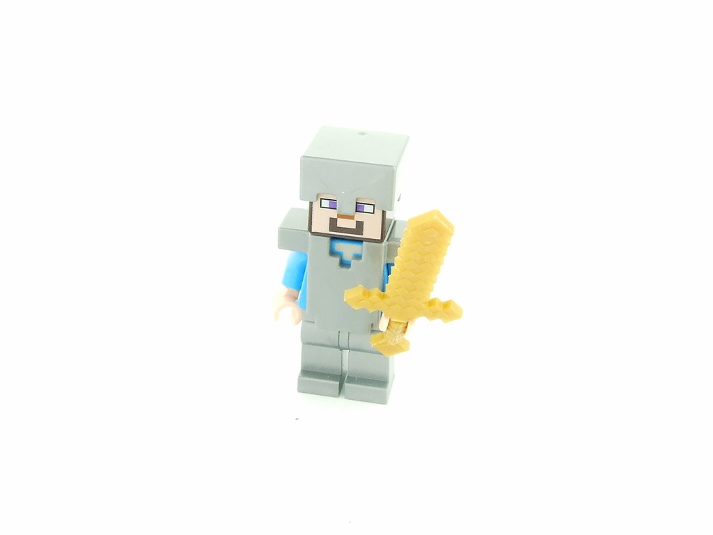 Lego Figurka Minecraft Steve Zbroja Stan dobry- - 11948850638 ...
