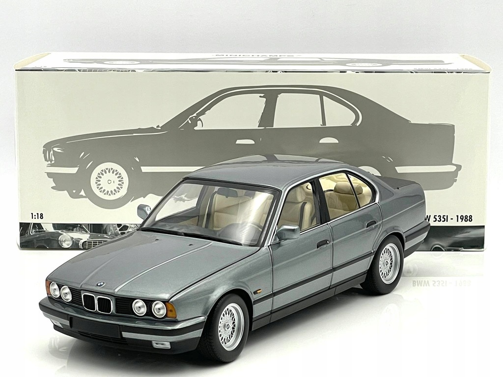 BMW 535i (E34) 1988 grey metallic Minichamps 1:18 - 13428211502 ...