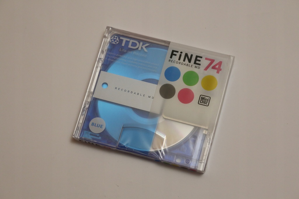 Minidisc mini disc TDK FINE 74 BLUE - 12836106206 - oficjalne archiwum ...