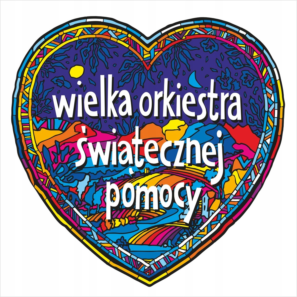 Naklejka | serduszko 33. Finału WOŚP duże 20 cm - 17114297353 ...