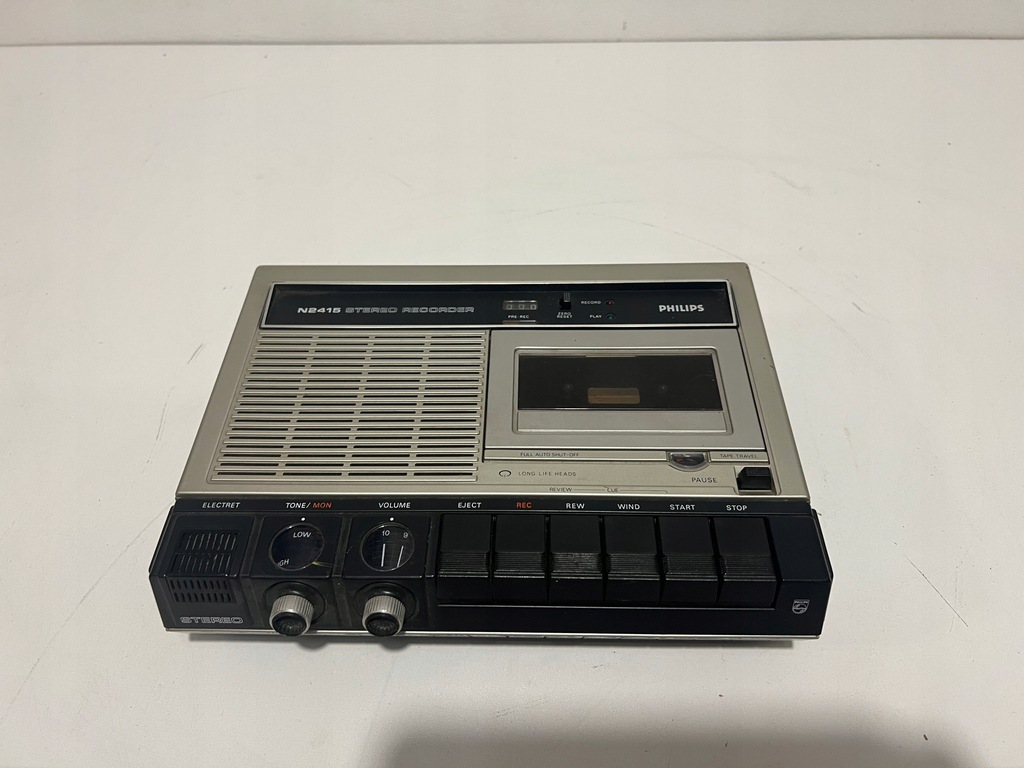 Magnetofon kasetowy Philips N2415 srebrny - 12926936301 - oficjalne ...