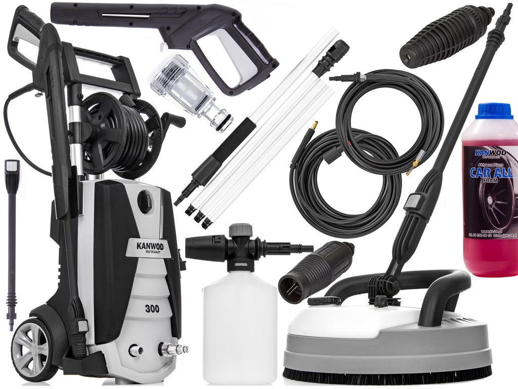 MYJKA CIŚNIENIOWA KANWOD 300 ewBAR METALOWA POMPA! - 7340610436 - oficjalne archiwum Allegro