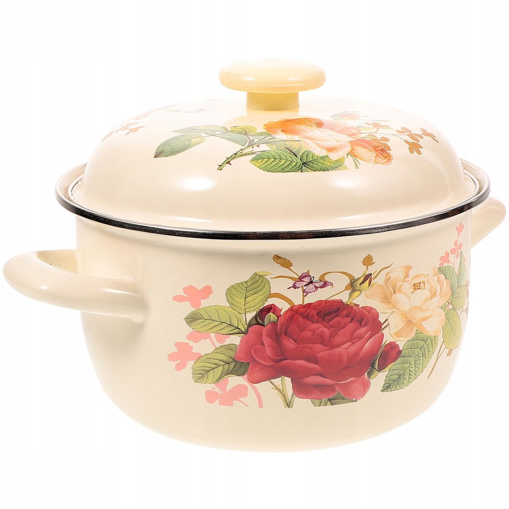 Enamel Cooking Pot Deep Cookware Enameled Simmer - 14314290046 ...