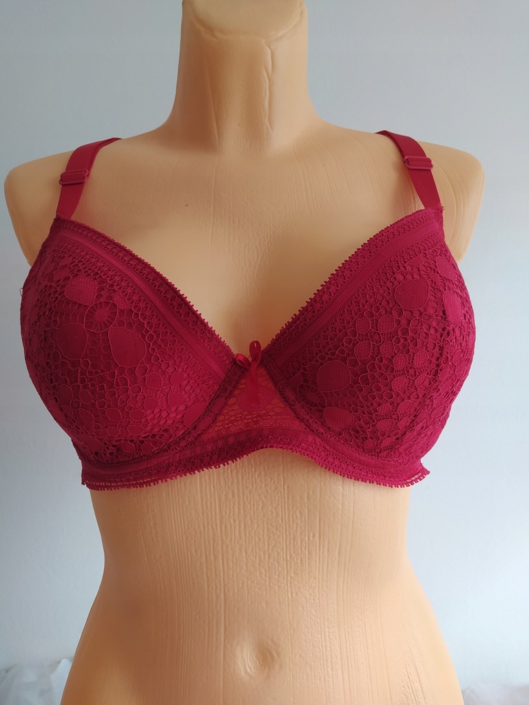 36E 80E usztywniany biustonosz koronkowe plecy - 13672055907 - oficjalne archiwum Allegro