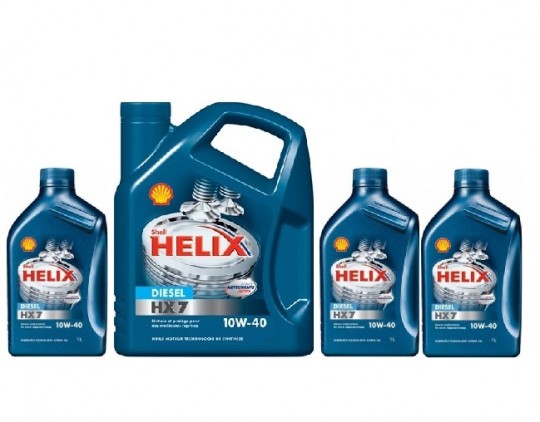 SHELL HELIX HX7 DIESEL 10W40 10W-40 7L + ZAWIESZKA - 12689492575 ...