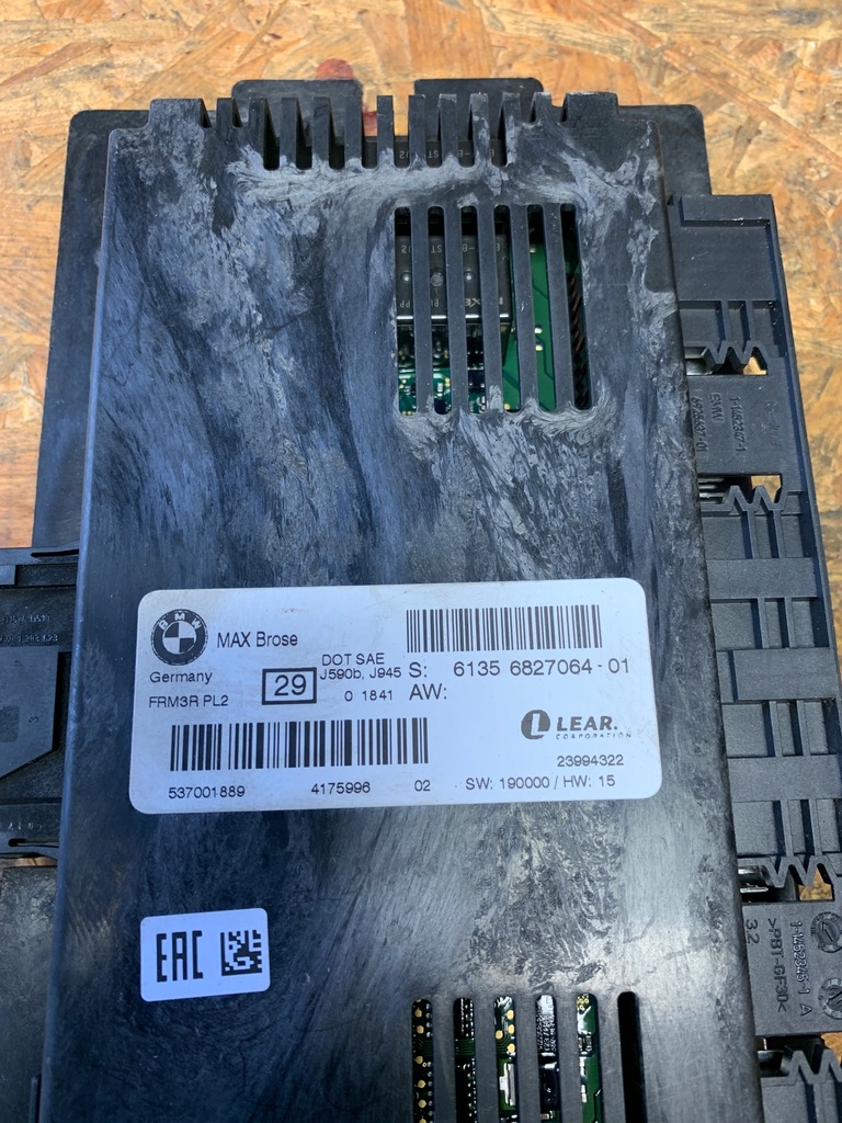 BMW E90 MODUŁ STEROWNIK SWIATEŁ MAX BROSE 6827064 - 12156047530 ...