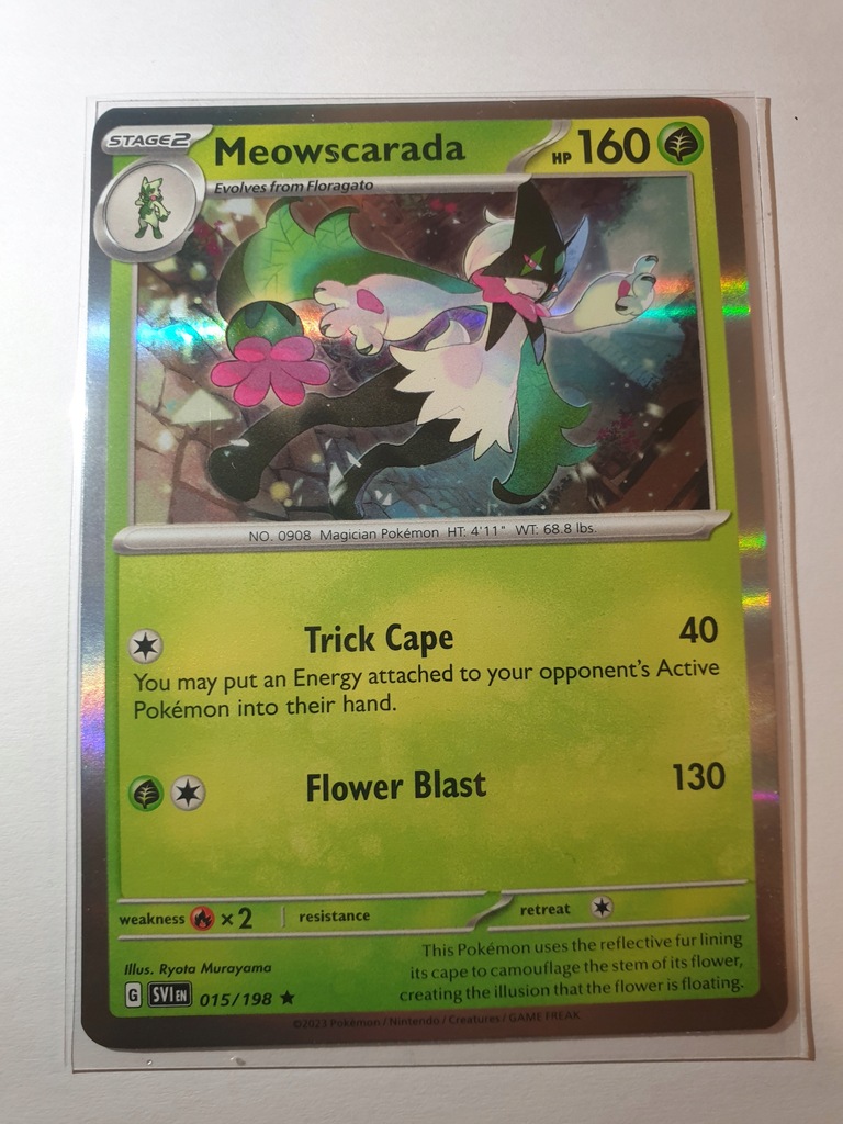 KARTA POKEMON TCG MEOWSCARADA SV1 015/198 - 13578316797 - oficjalne archiwum Allegro