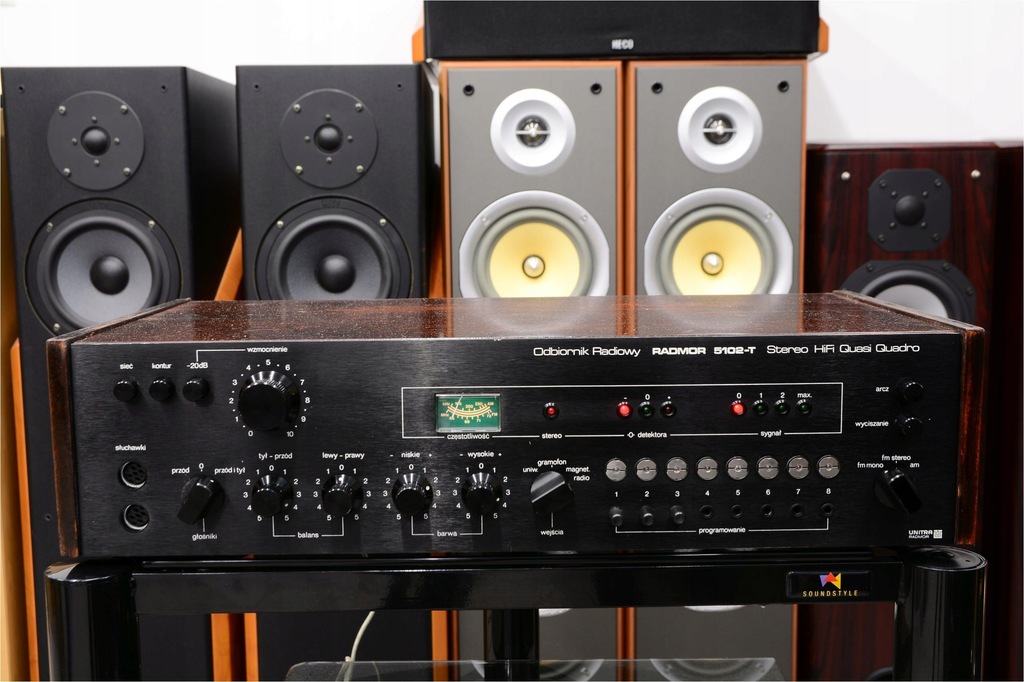 Amplituner Stereo Radmor 5102 HIFI w ładnym stanie - 11190227571 ...