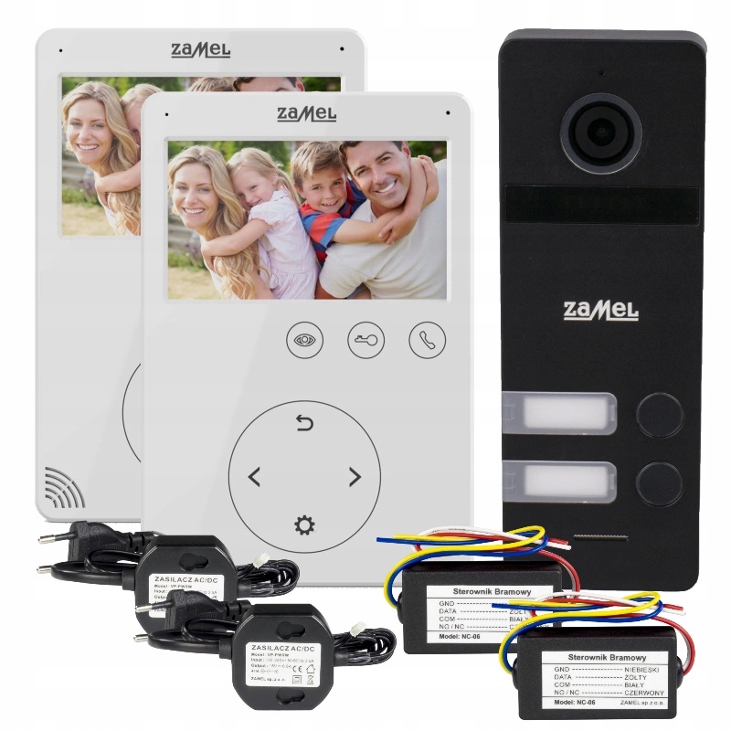 Wideodomofon Dwurodzinny Brama i Furtka ZAMEL - 13121211571 - oficjalne ...