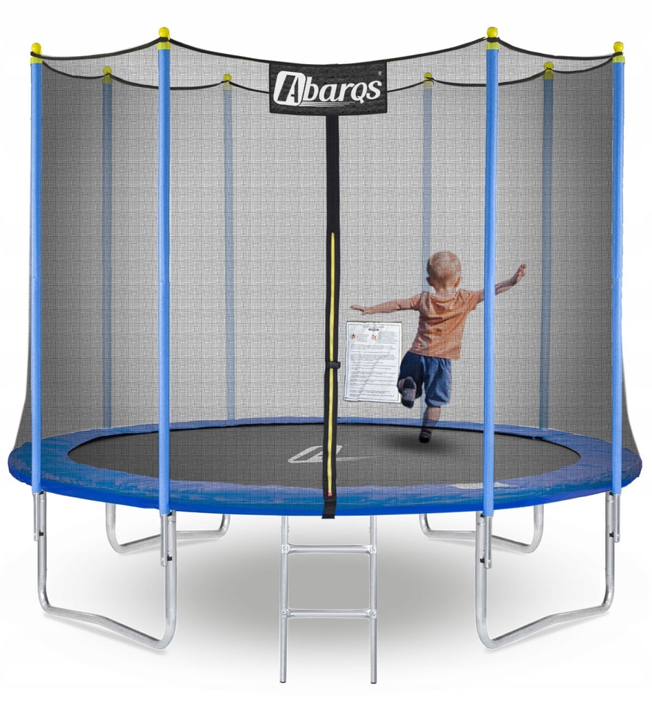 Trampolina ogrodowa z siatka, drabinka 374cm 12ft - 12167204893 - oficjalne archiwum Allegro
