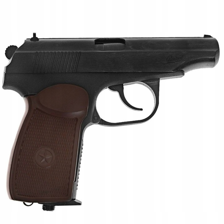Wiatrówka Baikał MP-654K Makarov brązow +Co2+śruty - 7652110406 ...