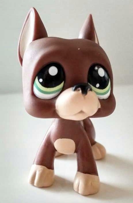 Littlest Pet Shop LPS dog niemiecki brązowy #1520 - 7728241453 ...