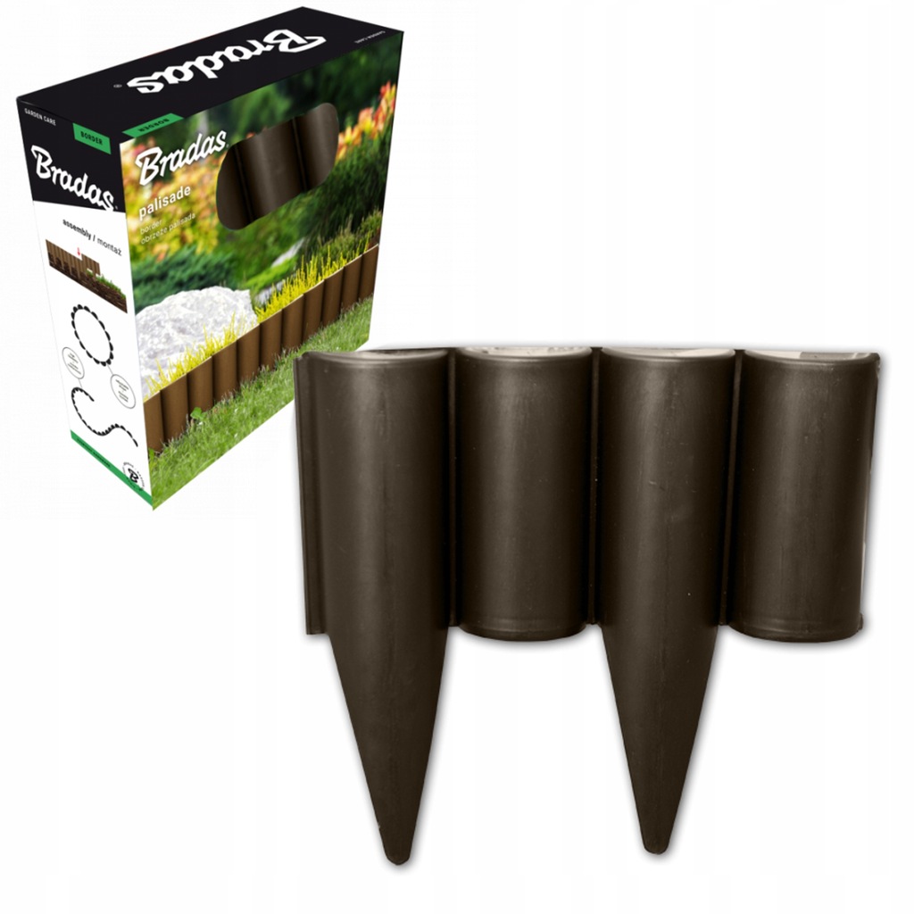 OBRZEŻE PALISADA TRAWNIKOWE OGRODOWE 2,5mBraz 02BN - 13329377914 - oficjalne archiwum Allegro