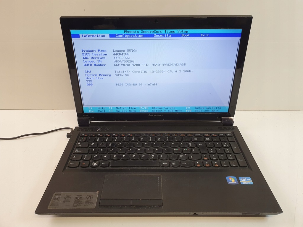 Lenovo B570e i3 2th Gen (2115083) - 14740464032 - oficjalne archiwum ...