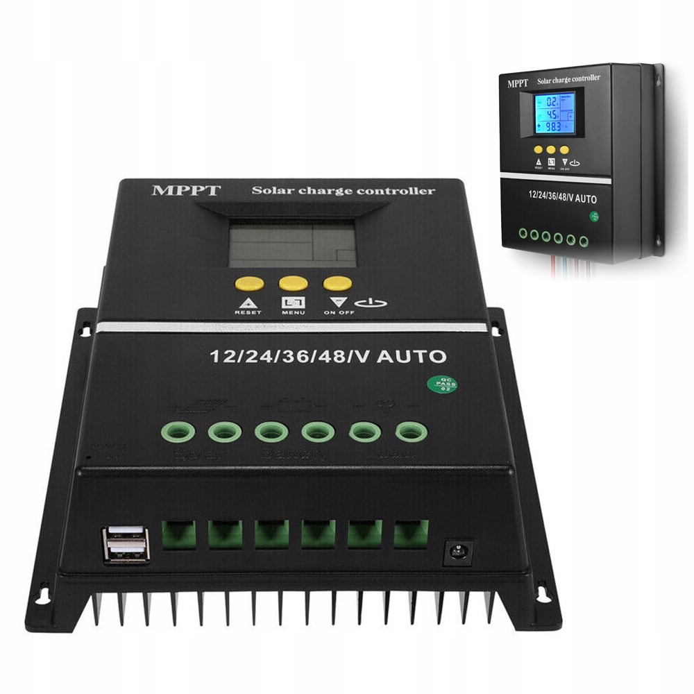 SOLARNY REGULATOR 100A STEROWNIK ŁADOWANIA MPPT DO BATERII FOTOWOLTAICZNEJ - 15573554275 ...