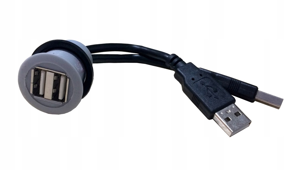 HUB USB przedłużka wkręcana w blat biurko USB - 7636451823 - oficjalne ...