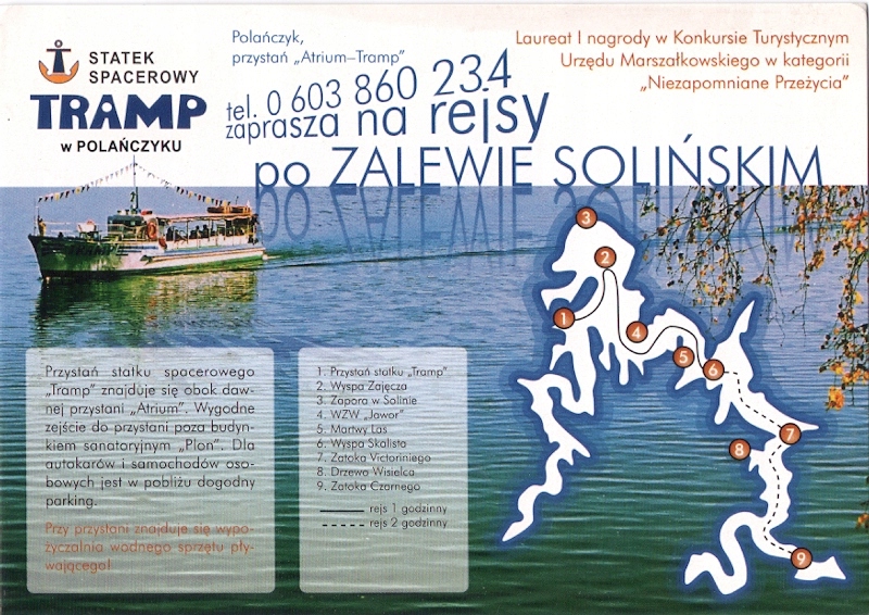 SOLINA - REJS STATEK +MAPA - BIESZCZADY - 2010R - 11848721680 - oficjalne archiwum Allegro