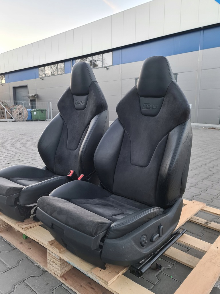 FOTELE AUDI S5 RS5 A5 8T RECARO SKORA ALCANTARA - 12784490143 ...