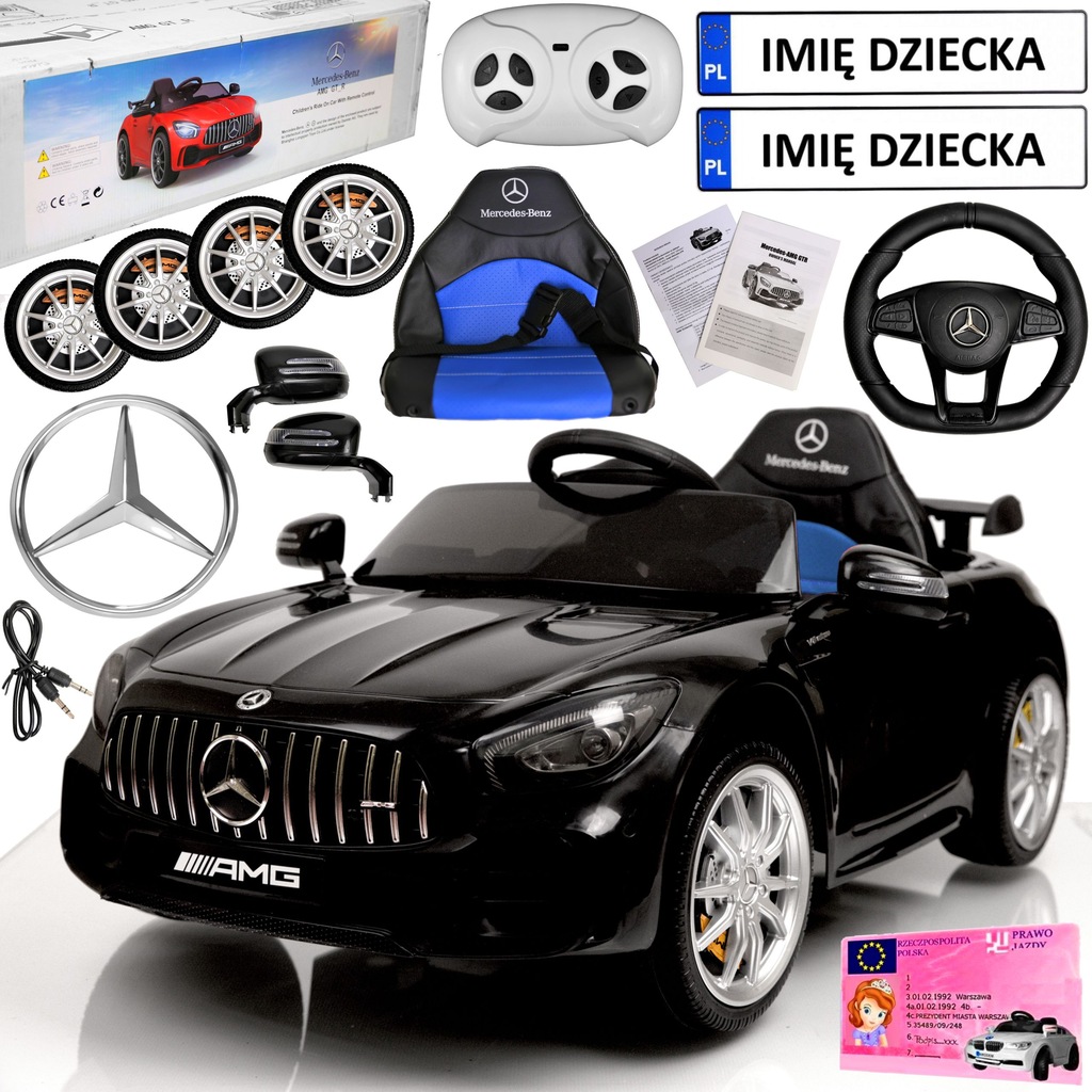 AUTO NA AKUMULATOR MERCEDES GTR AMG SKÓRA ORYGINAŁ - 8362979233 - oficjalne archiwum Allegro