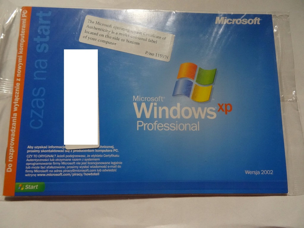 Płyta instalacyjna CD Dell Windows XP Professional Pro SP1 ...