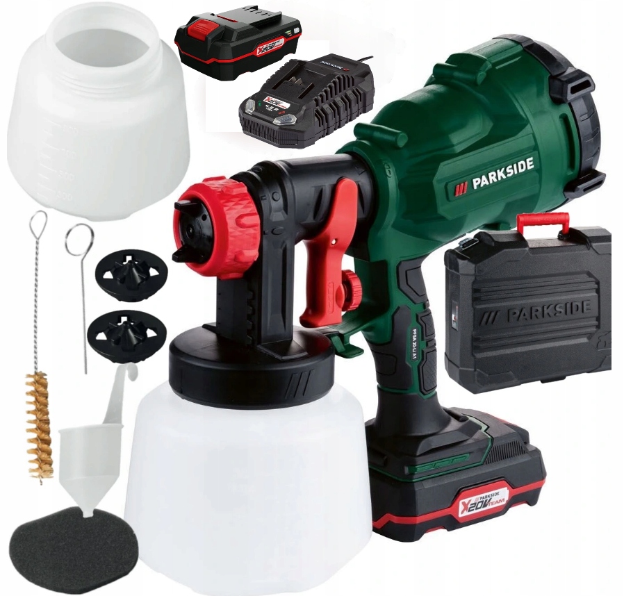 PISTOLET DO MALOWANIA PARKSIDE AKUMULATOROWY PFSA - 12146204985 ...