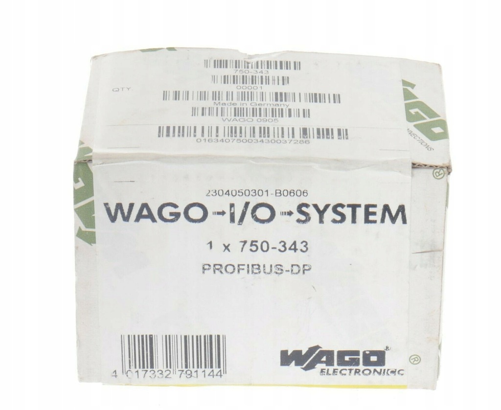 WAGO 750-343 750343 PROFIBUS-DP I/O SYSTEM ! NEW - 8761445465 ...