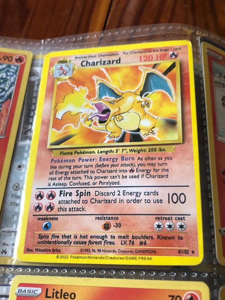 Oryginalna karta pokemon charizard 120 hp - 14967488674 - oficjalne archiwum Allegro