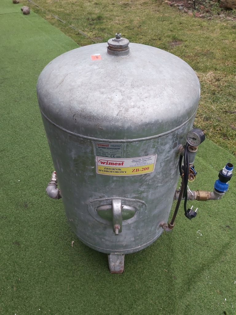 ZBIORNIK HYDROFOROWY HYDROFOR 200L 6bar ocynk - 13281860137 - oficjalne ...