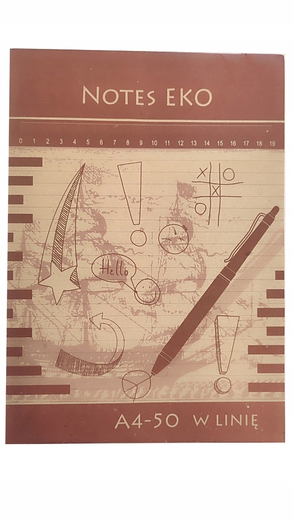 BLOK NOTES BIUROWY NOTATNIK EKO A4 W LINIĘ 50 K. - 13684814584 ...