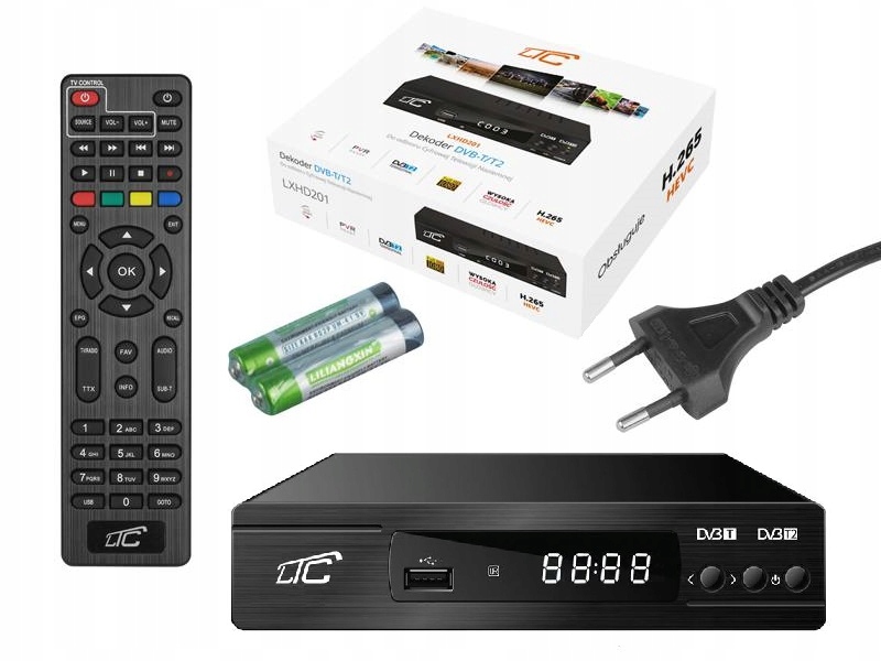 DEKODER TUNER TV NAZIEMNEJ DVB-T2 HEVC H.265 HD - 11690105554 ...