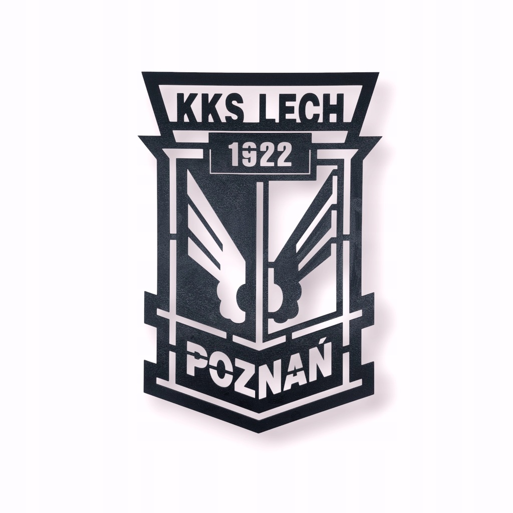 HERB LECH POZNAŃ DEKORACJA ŚCIENNA PREZENT DLA NIEGO DO GARAŻU DO ...