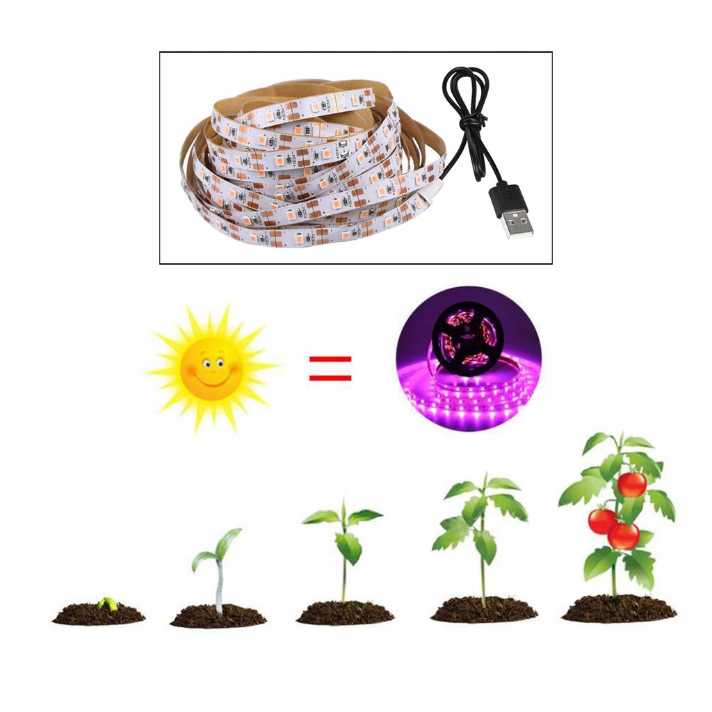 2835 SMD LED Plant Grow Light Strip Growing Lamp - 12841982031 ...