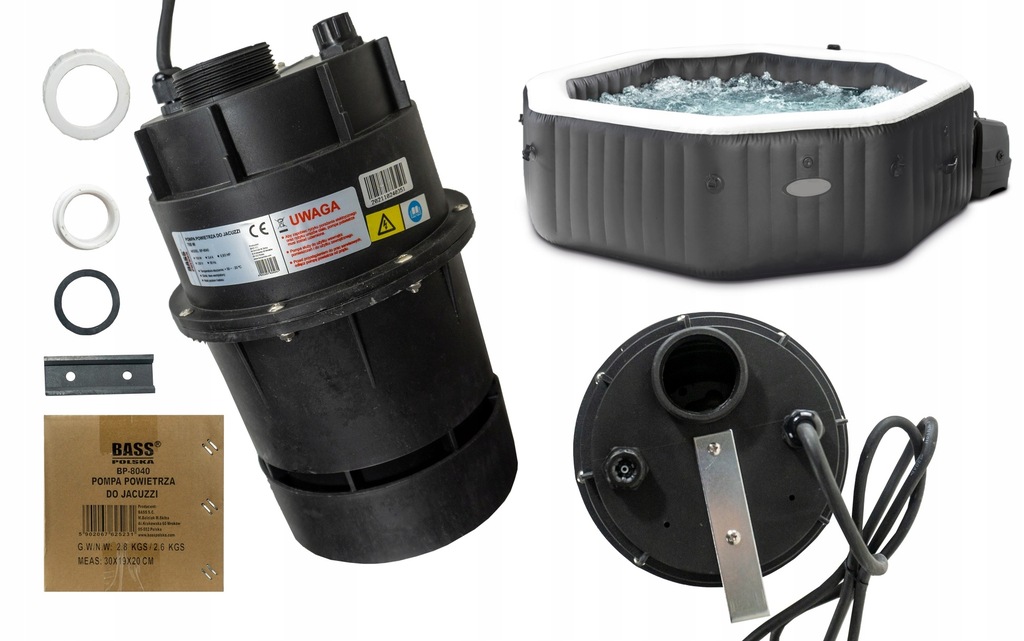 POMPA POWIETRZA DO JACUZZI SPA SAUNY BANI BP-8040 - 13342034912 ...