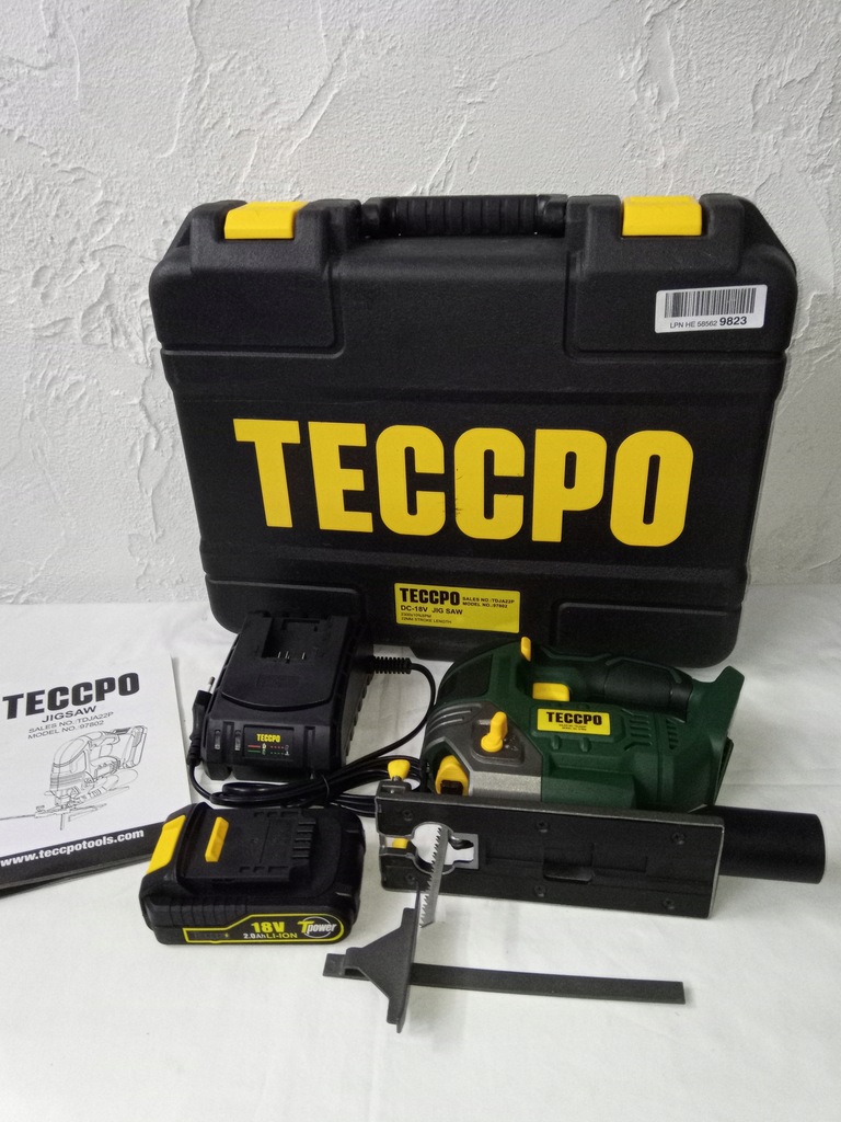 TECCPO 97802 WYRZYNARKA AKUMULATOROWA -18V 2,0Ah - 12134307376 ...