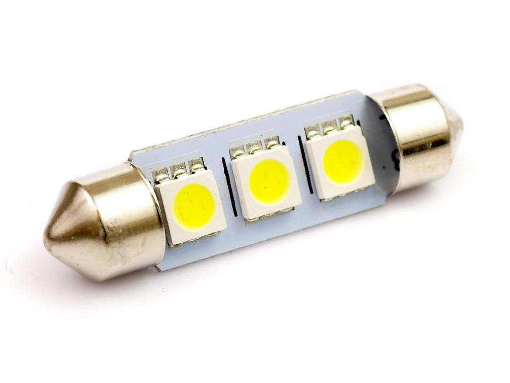 36 mm LED C5W 3 SMD 5050 zimna C10W żarówka rurka - 6014958021 ... 36 mm LED C5W 3 SMD 5050 zimna C10W żarówka rurka - 6014958021 ...