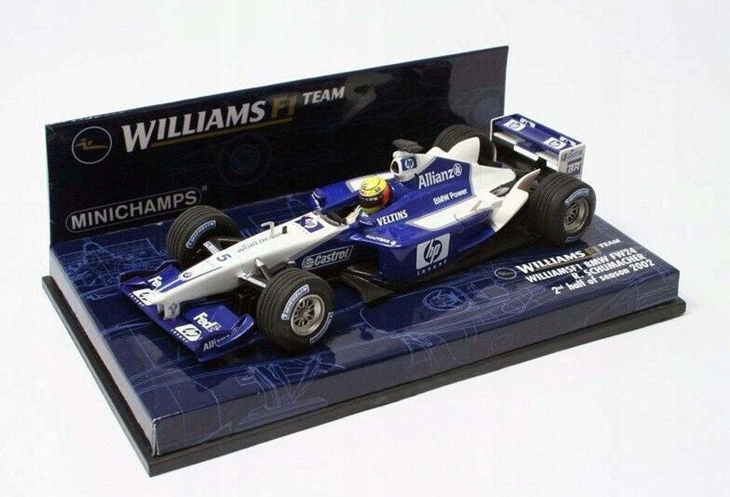 F1 Williams BMW FW24 Schumacher 2002 - Minichamps / PMA Skala 1:43 ...