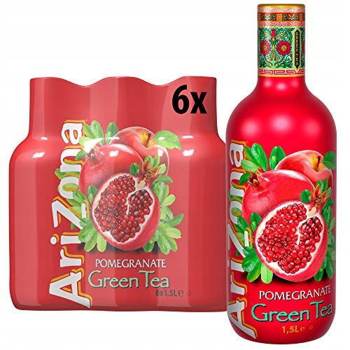 Arizona Zielona Herbata Pomegranade Tea 6 x 1L - 12666186834 ...