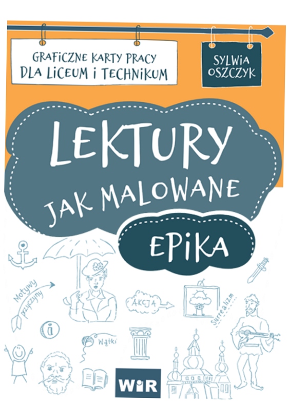 Lektury jak malowane Epika Graficzne karty pracy - 15603344958 - oficjalne archiwum Allegro
