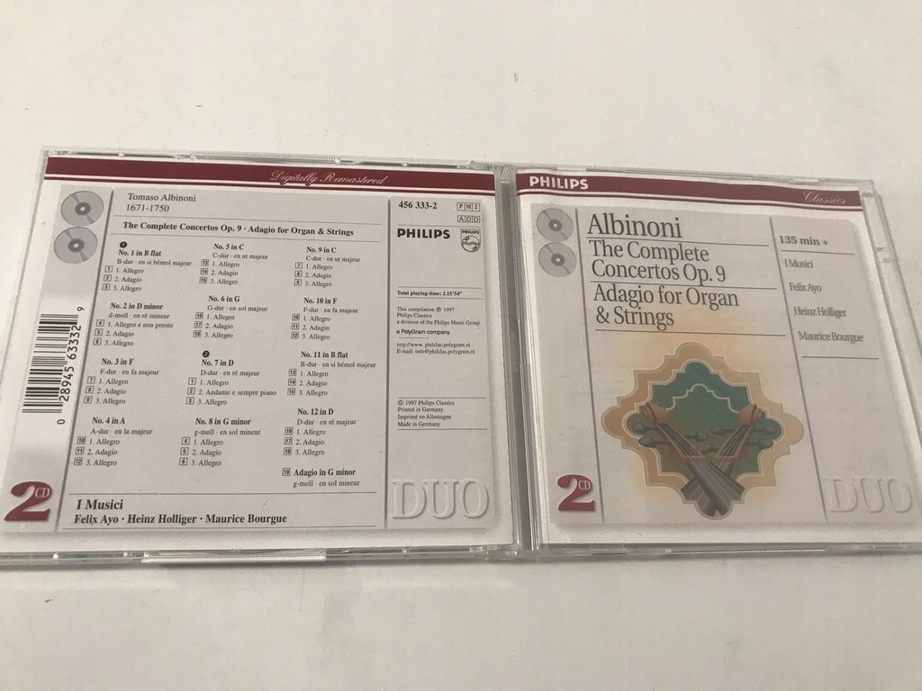 2CD Albinoni Complete Concertos Op. 9 Bourgue 5/6 - 13170174994 - oficjalne archiwum Allegro