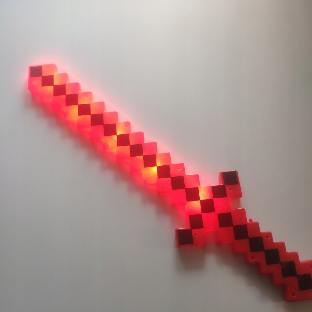 Miecz Minecraft 62cm diamentowy duży epicki świeci - 13329869801 ...