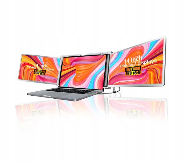 Monitor Extralink Dual Screen S400 14" Full HD IPS do laptopa ...