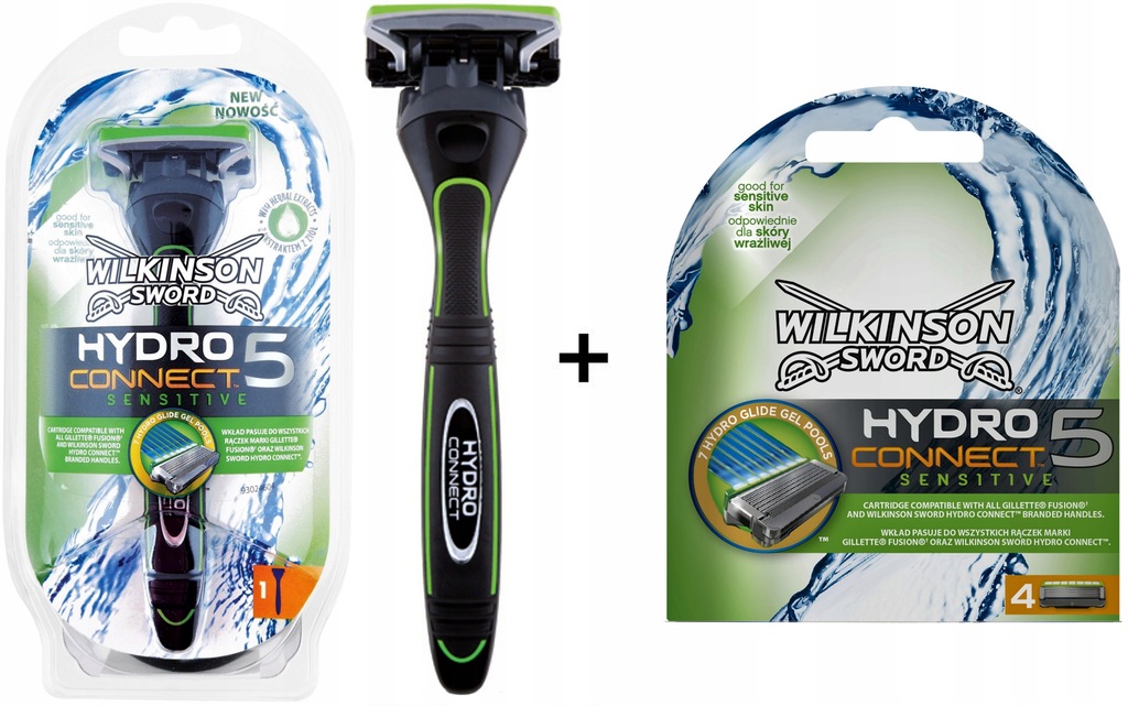 Maszynka WILKINSON Hydro 5 Connect Sensitive +4xWk - 7705993121 ... Maszynka WILKINSON Hydro 5 Connect Sensitive +4xWk - 7705993121 ...