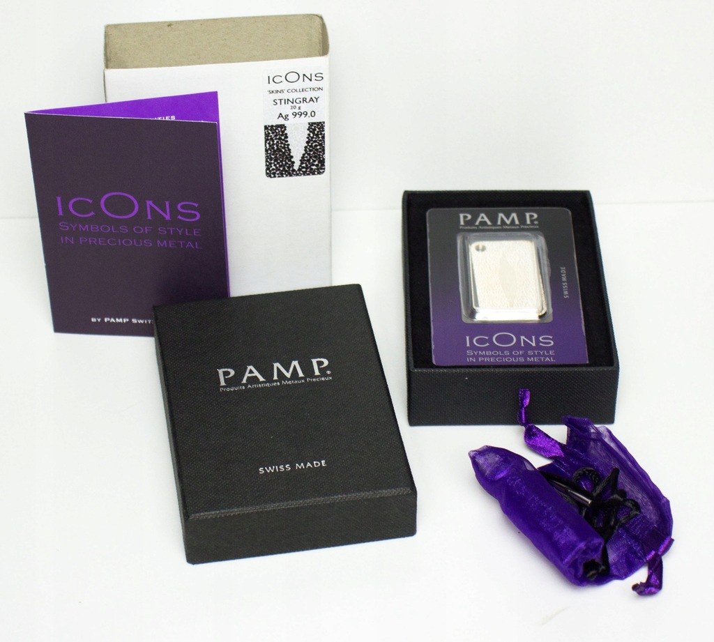 Sztabka PAMP, Icons, Stingray, 20g Ag999 - 14256642367 - oficjalne ...