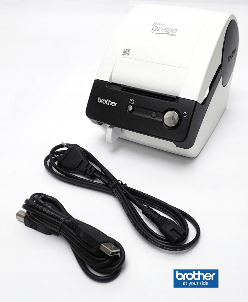Drukarka termiczna Brother P-Touch QL-500, USB, kable - 15203543959 ...